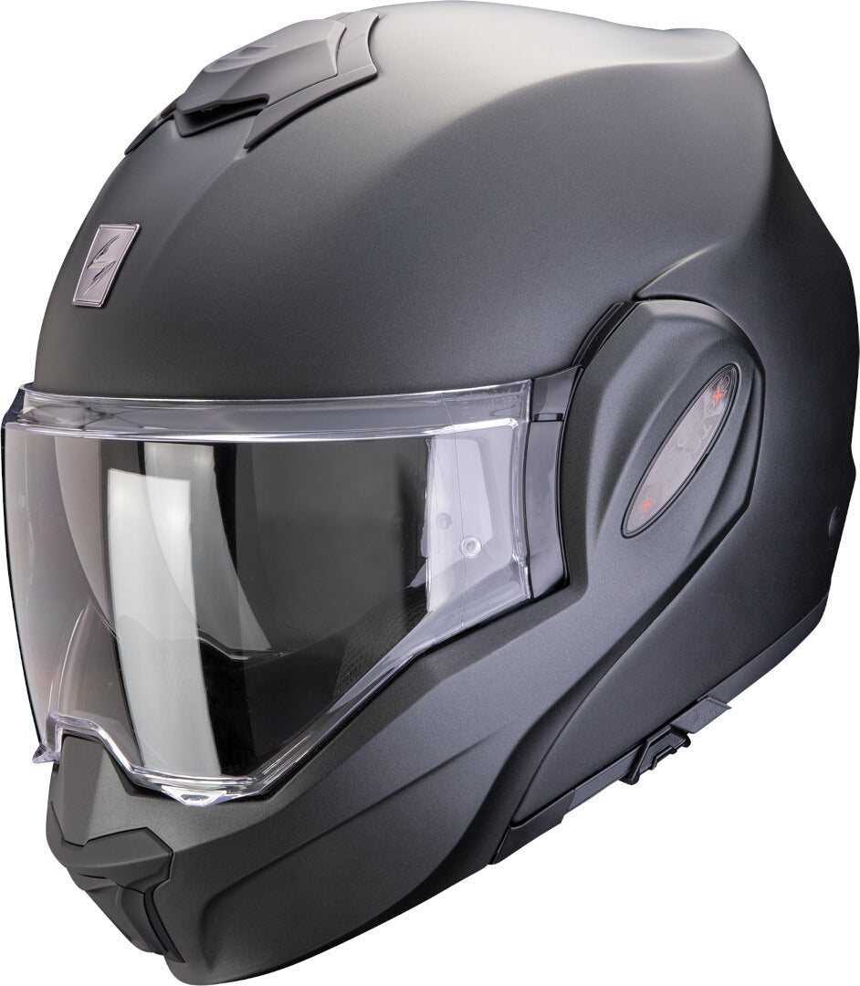 SCORPION Exo-Tech Evo Pro Solid Casco Modular Negro Pearl Mate ...