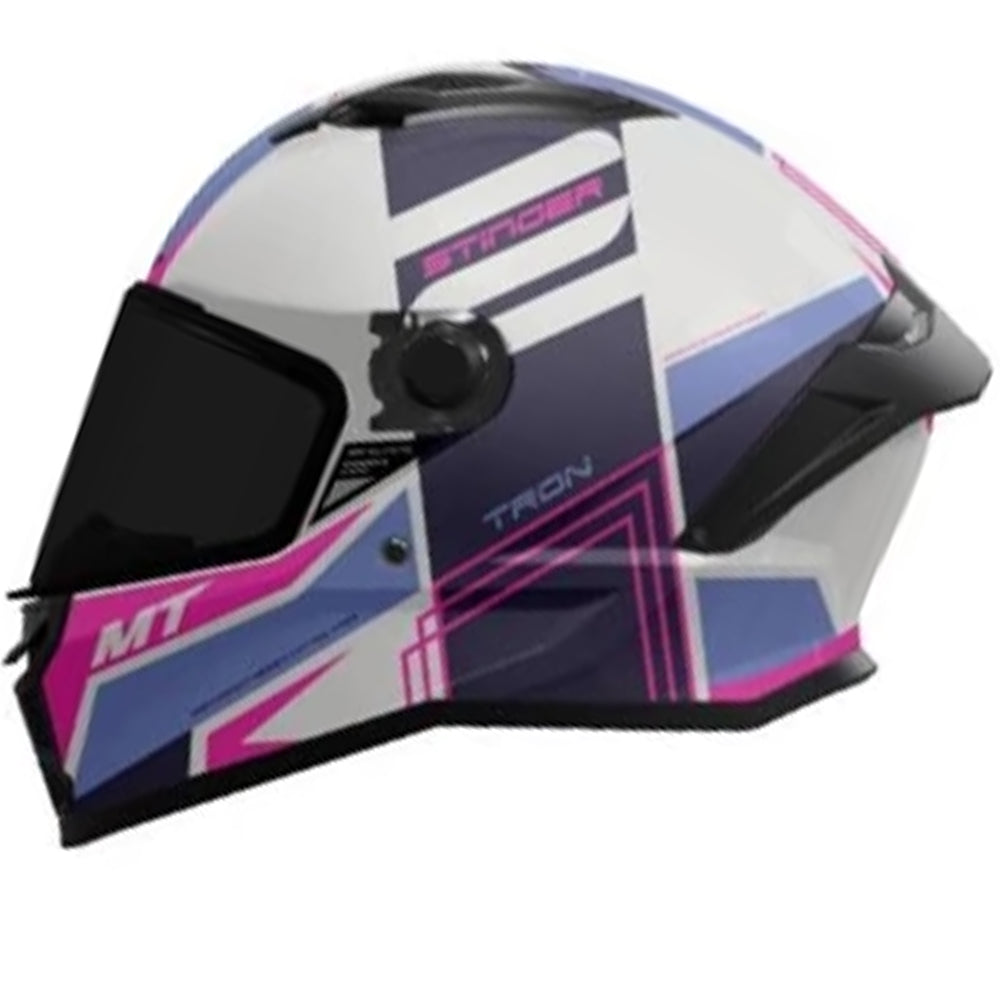 MT Stinger 2 Tron C8 Touring brillante Casco integral motocicleta ...