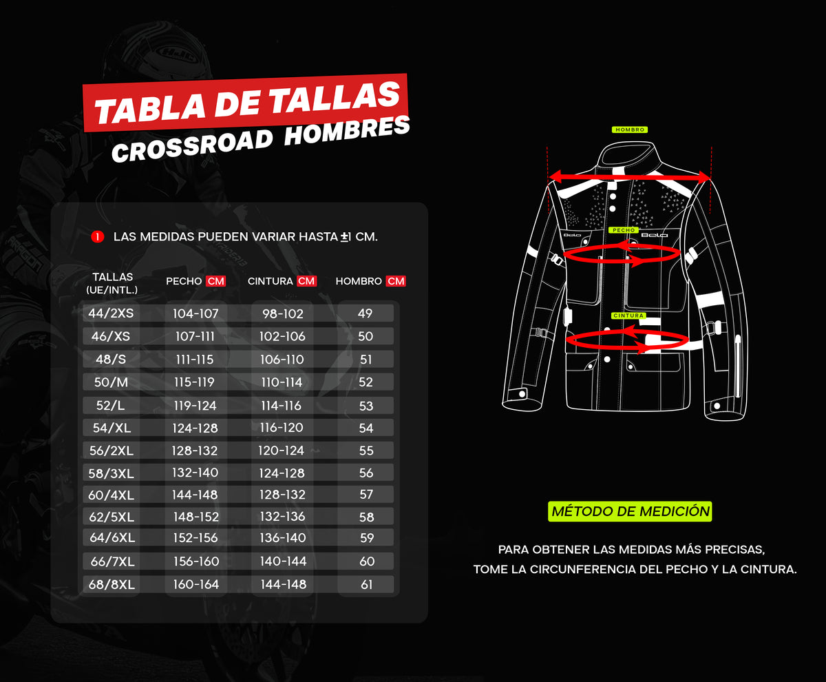 Chaqueta motociclismo para hombre Bela Cross Road Extreme WP – SECURTEX ...